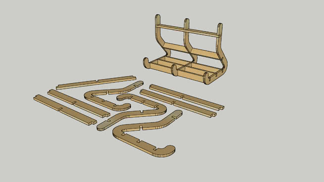 Laser Cut Device Stand | 3D Warehouse