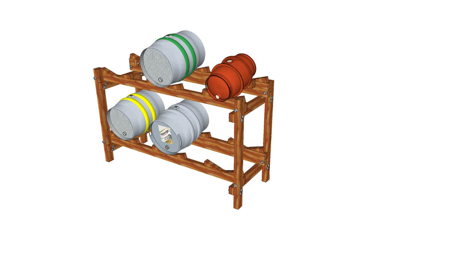 Beer Stillage - Timber support frame for firkin &/or pin steel beer ...