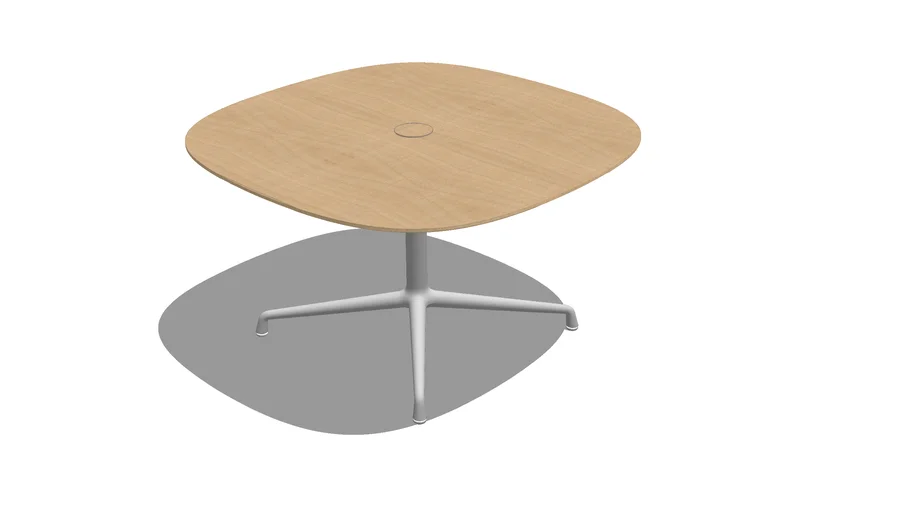 Coalesse, SW_1, Conference Table, Super Square, Veneer, 45.5x28.5 | 3D ...