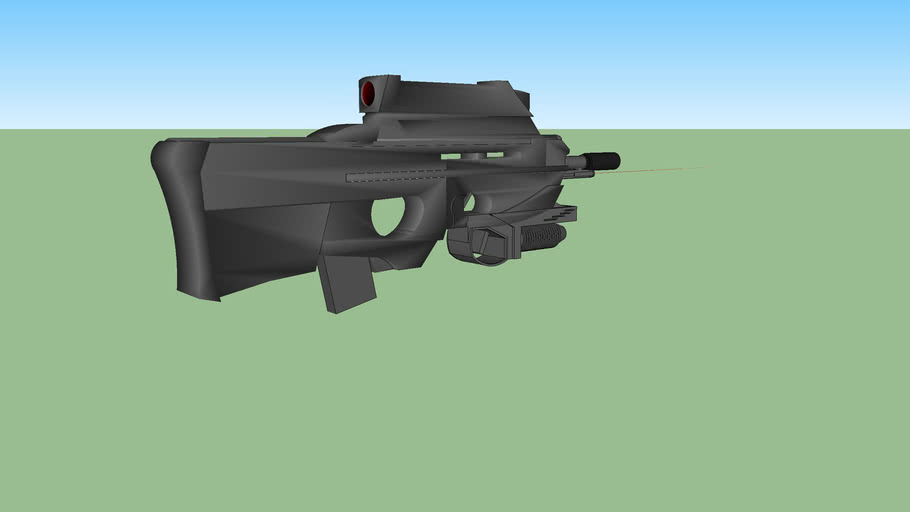 F2000 PAPOP 2 Tactic Assault Rifle with silencer, grenade launcher and ...