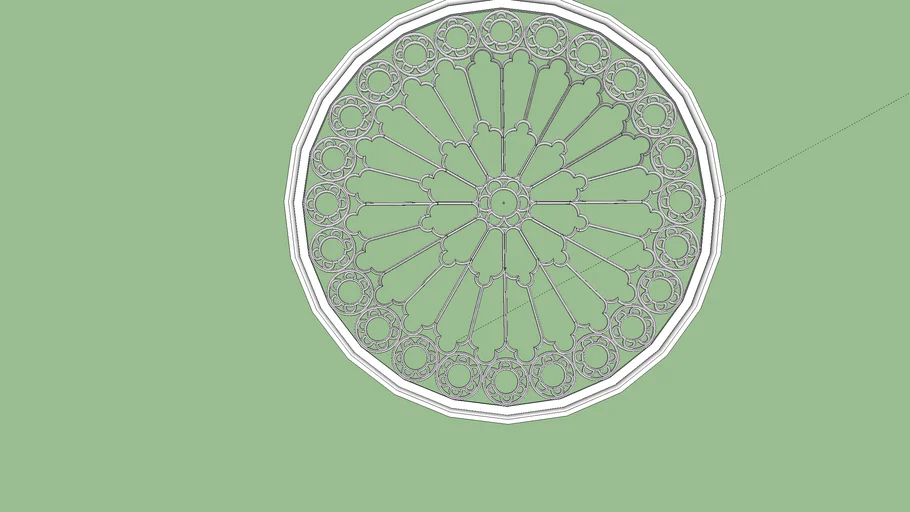 St. Denis Rose Window | 3D Warehouse