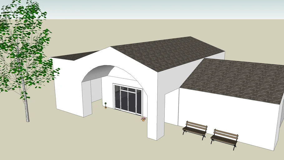 Arched doorway house | 3D Warehouse