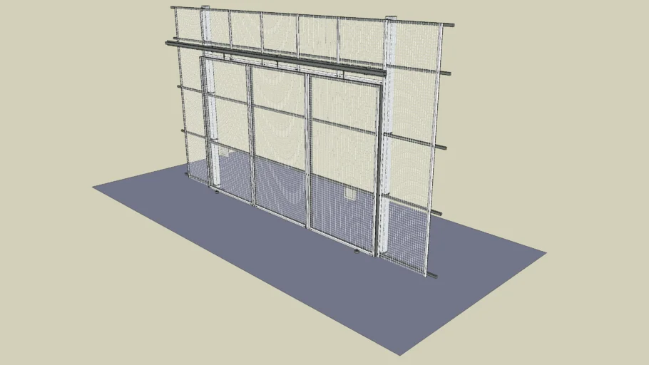 09 Guardian Fence System - Slide Gate | 3D Warehouse