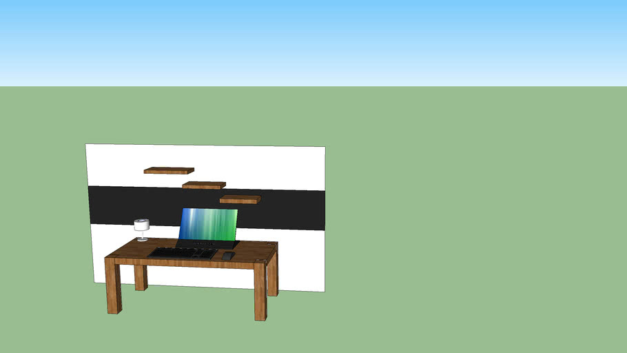 Computer And Table | 3D Warehouse