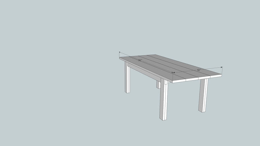 Modern Picnic Table | 3D Warehouse