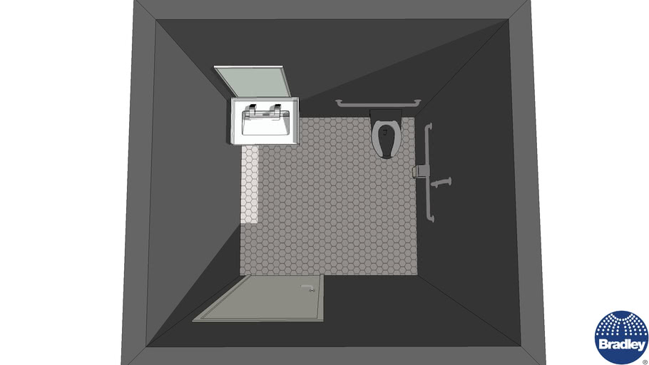 ADA Accessible Restroom Single - LD5010 with WashBar | 3D Warehouse