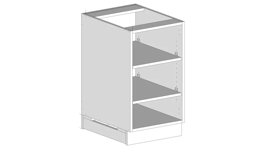 Commercial Cabinet - Base Carcass | 3D Warehouse