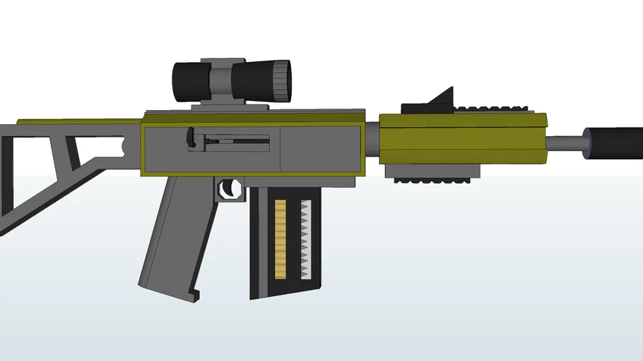 Silver Shields L917A3 Marine Assault Rifle | 3D Warehouse