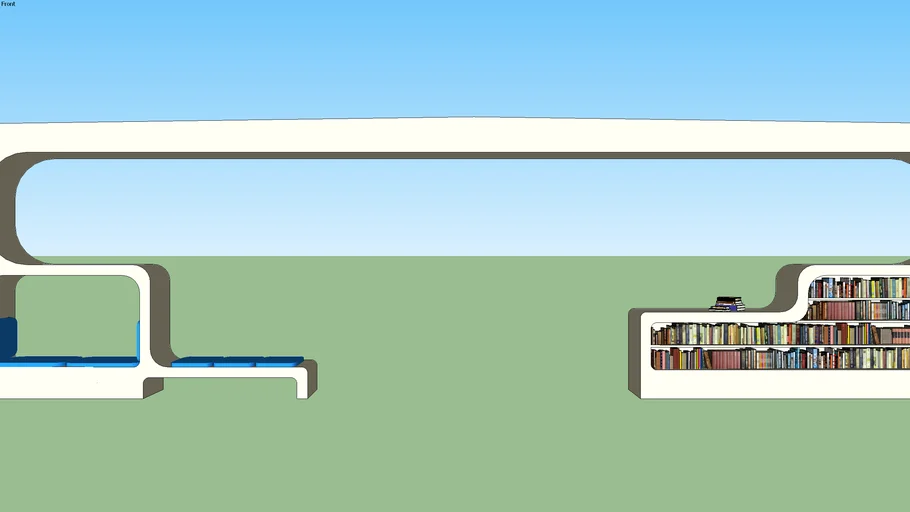 Library and books | 3D Warehouse