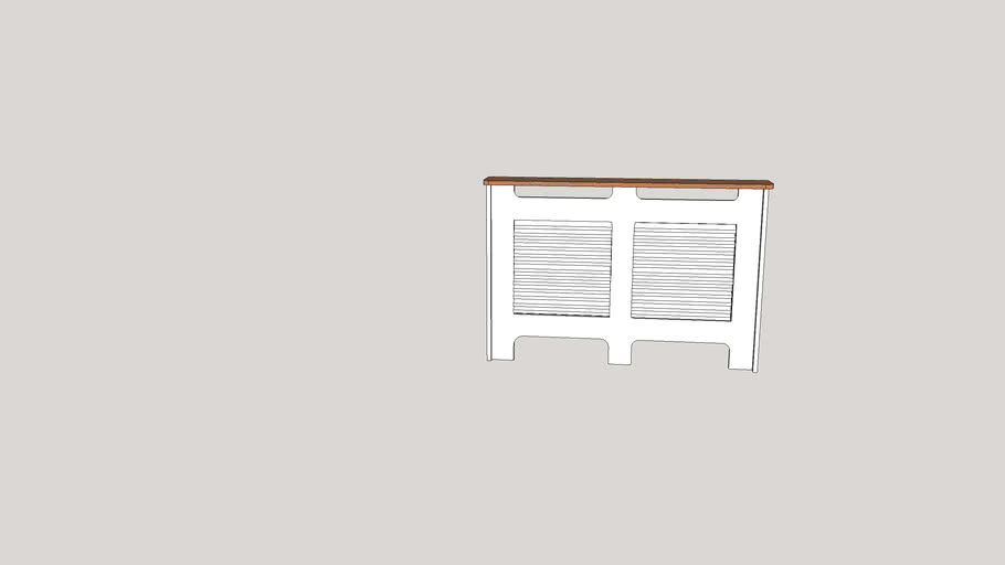 RADIATOR COVER NEW ENGLAND LOUVRE STYLE | 3D Warehouse