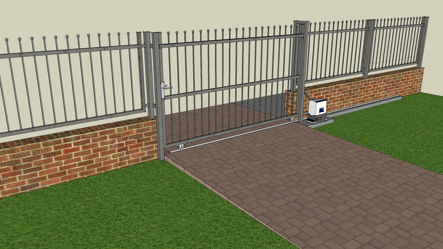 sliding gate | 3D Warehouse