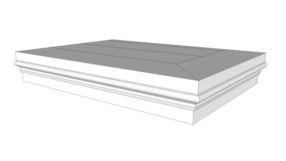 CertainTeed 1 x 4 Trimboard w/ 164 Base Cap Buildup | 3D Warehouse