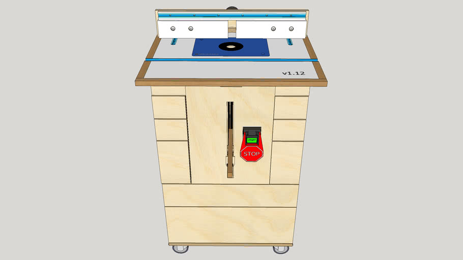 Router Table for Plunge Router Lift | 3D Warehouse