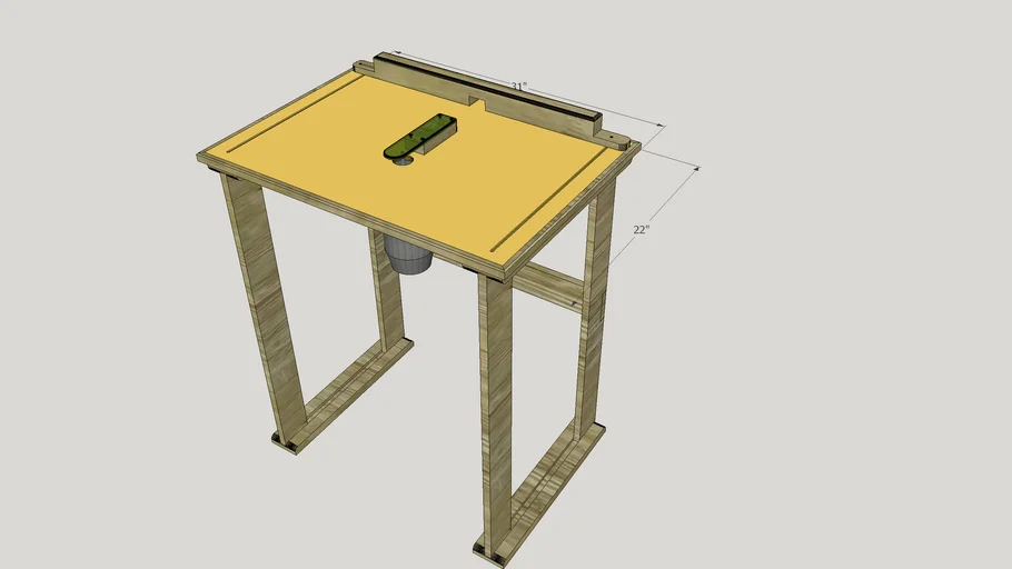 Router Table | 3D Warehouse