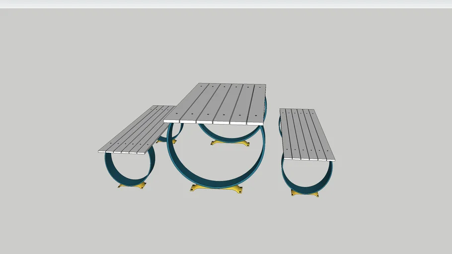 Bench Park Ring Model | 3D Warehouse