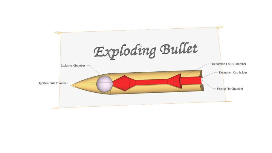 Exploding bullet | 3D Warehouse