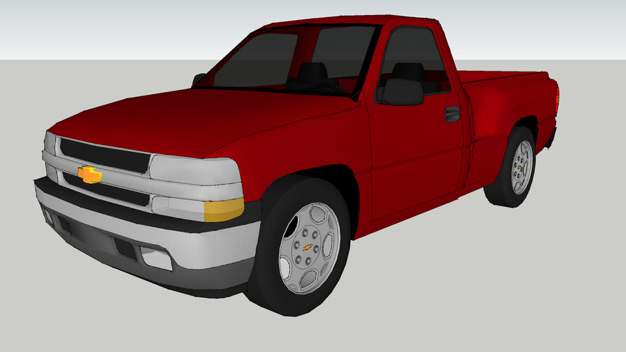 1999-2002 style Chevrolet Silverado Stepside (FIRST) | 3D Warehouse