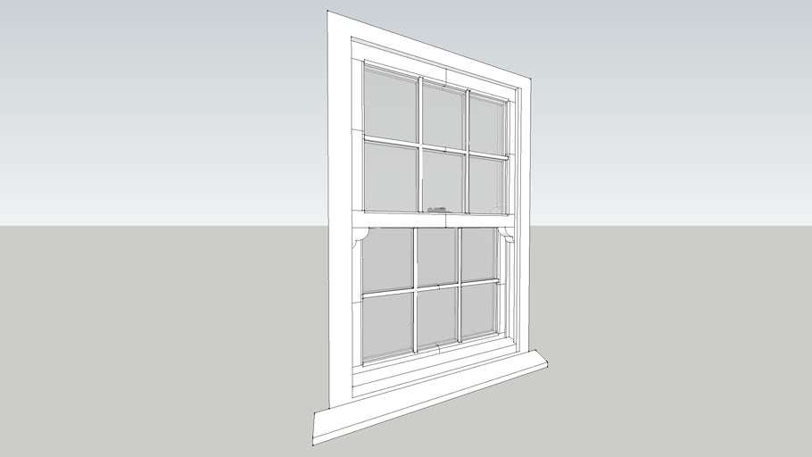Simple Traditional Sash Window | 3D Warehouse