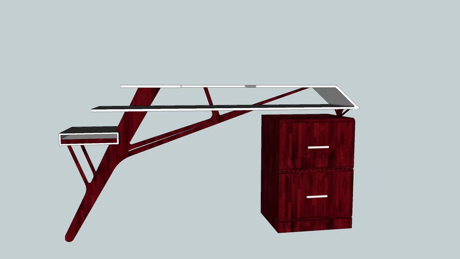 Contemporary 'Tree' Desk | 3D Warehouse