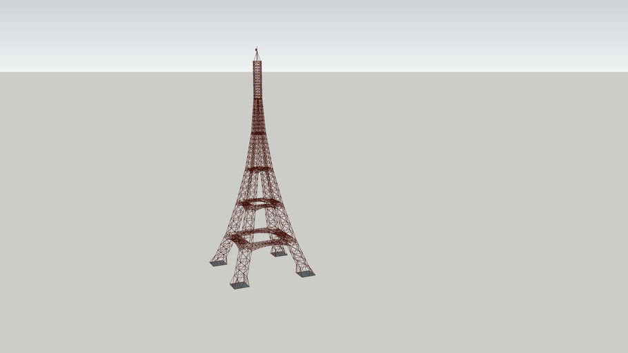 plan initiale de la Tour Eiffel | 3D Warehouse