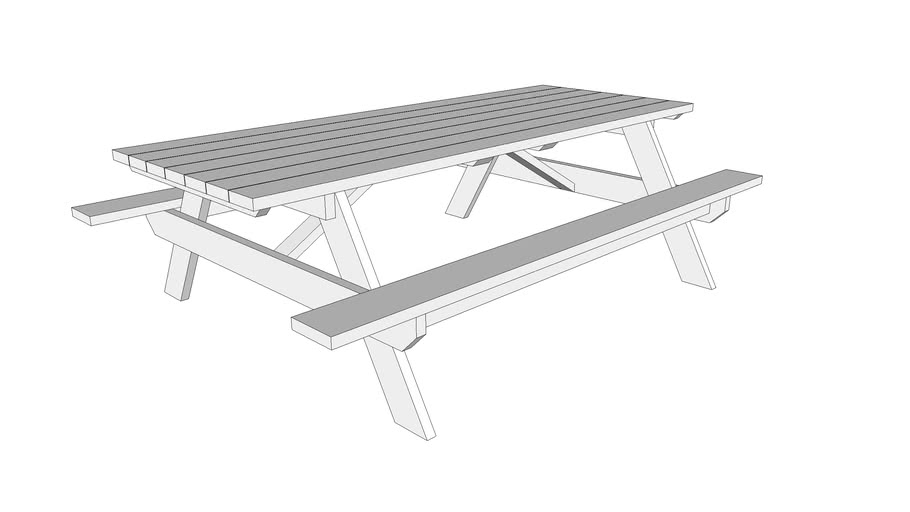 Picnic Table (Best Design) | 3D Warehouse
