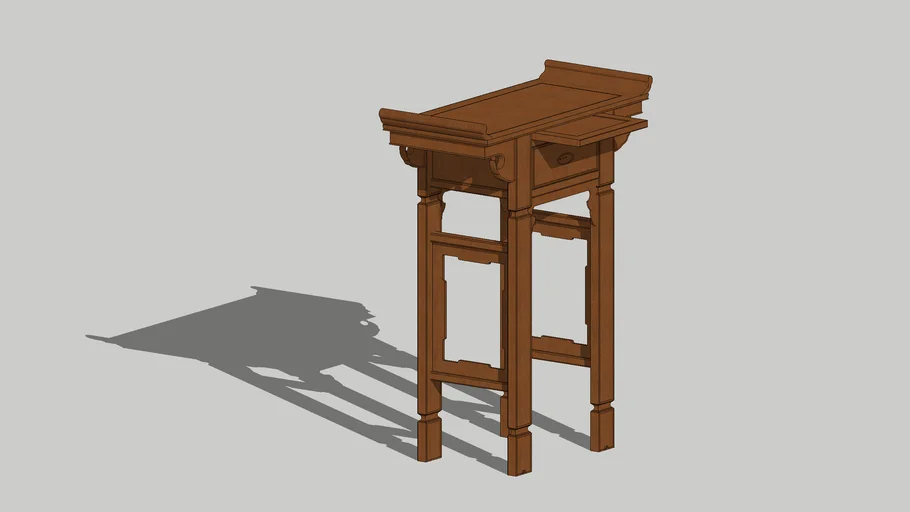 Chinese Rosewood Altar Table | 3D Warehouse