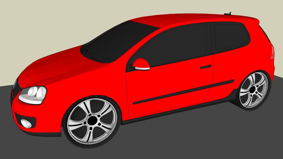 VW golf gti with new rims. | 3D Warehouse