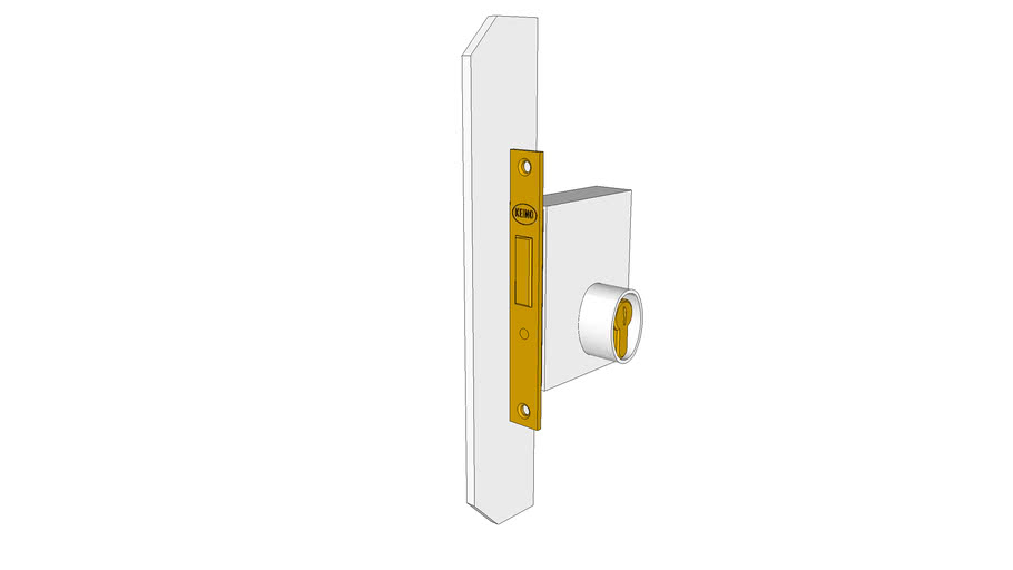 Lock with Lockbox - LC 40mm Off-Set Cylinder Barrel | 3D Warehouse