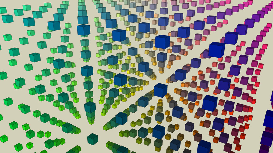 A color box grid | 3D Warehouse