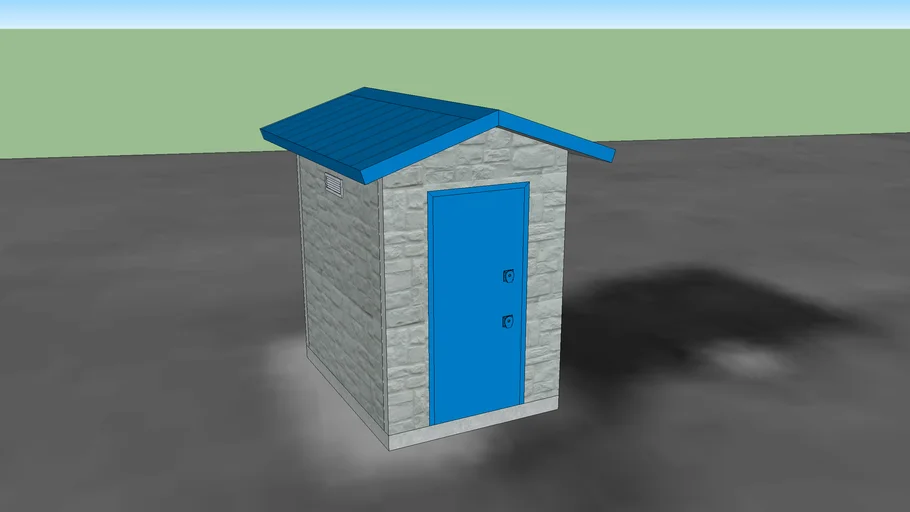 Precast Building - Ice Hut Equipment Storage | 3D Warehouse