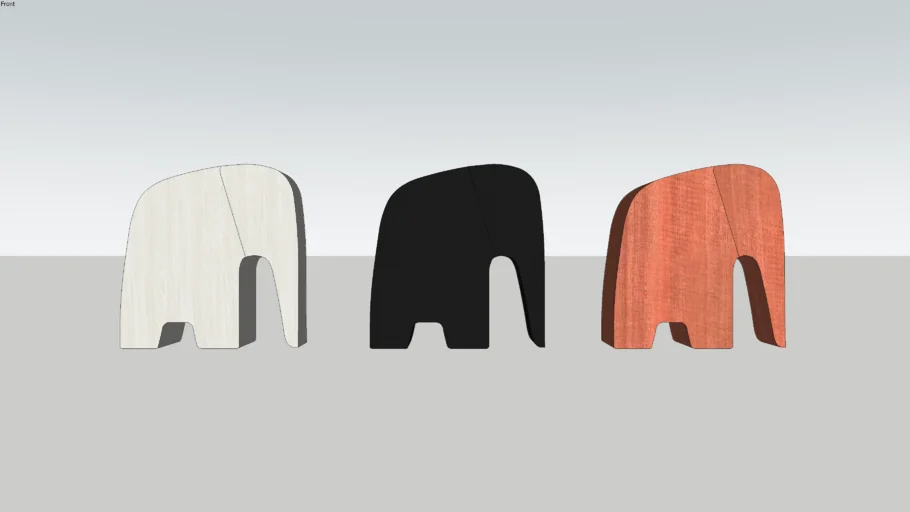 Wooden Elephant | 3D Warehouse