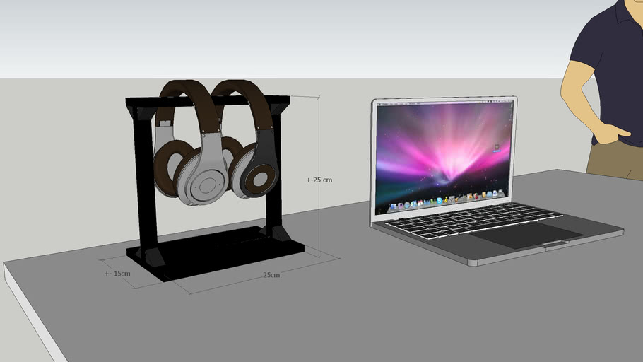 Headphone Docking Stand | 3D Warehouse