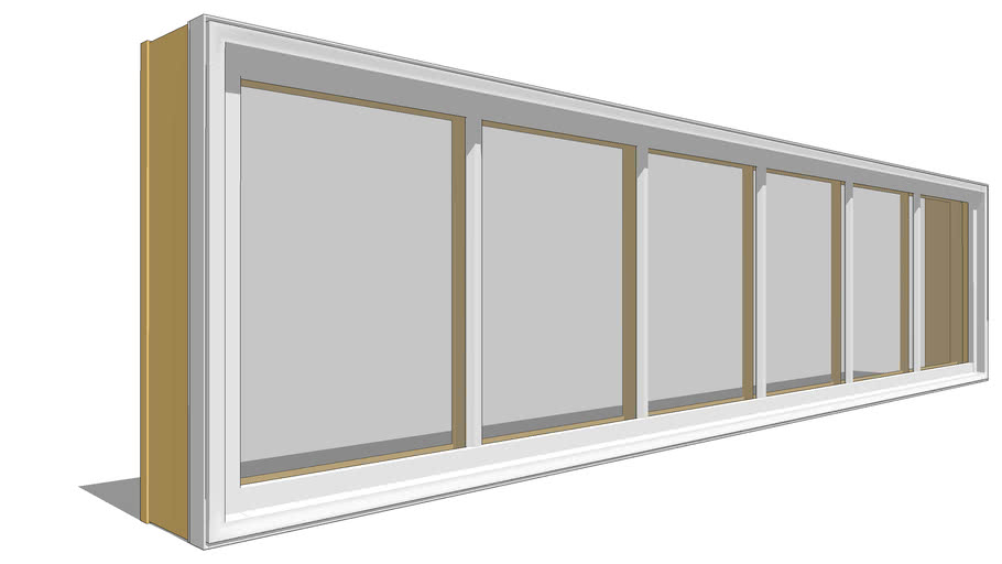 Pella Lifestyle Series Dual-Pane Sliding Door Transom - 2 Panel | 3D ...