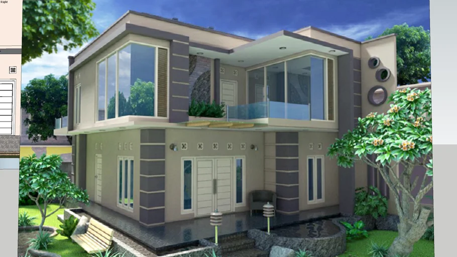 Rumah Minimalis House Minimalis Home 016 3d Warehouse