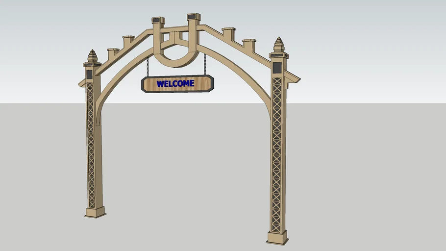 khmer popuse kampot gate | 3D Warehouse