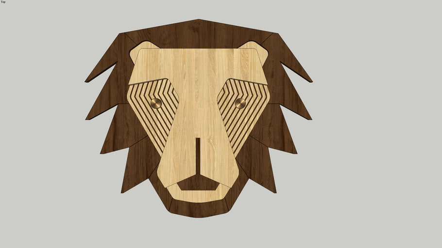 Lion Wall Decor | 3D Warehouse