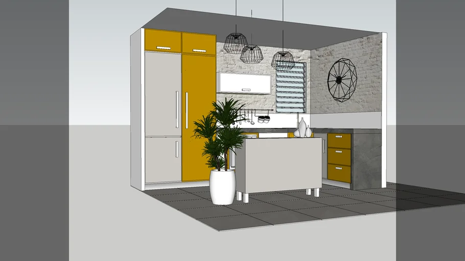 3D Kitchen Counter Model | 3D Warehouse