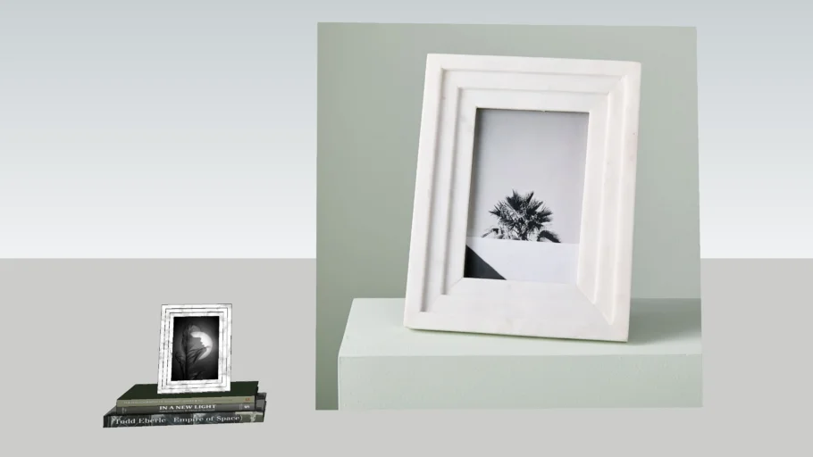 WEST ELM - Textured White Marble Frames | 3D Warehouse