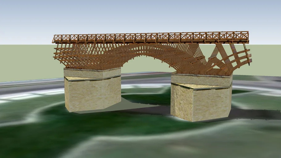 Model of Trajan's bridge | 3D Warehouse