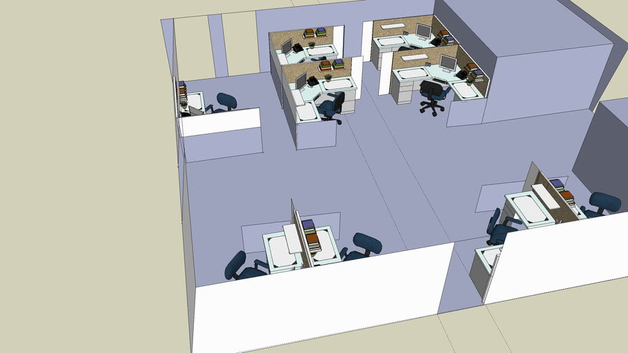office cubicles | 3D Warehouse