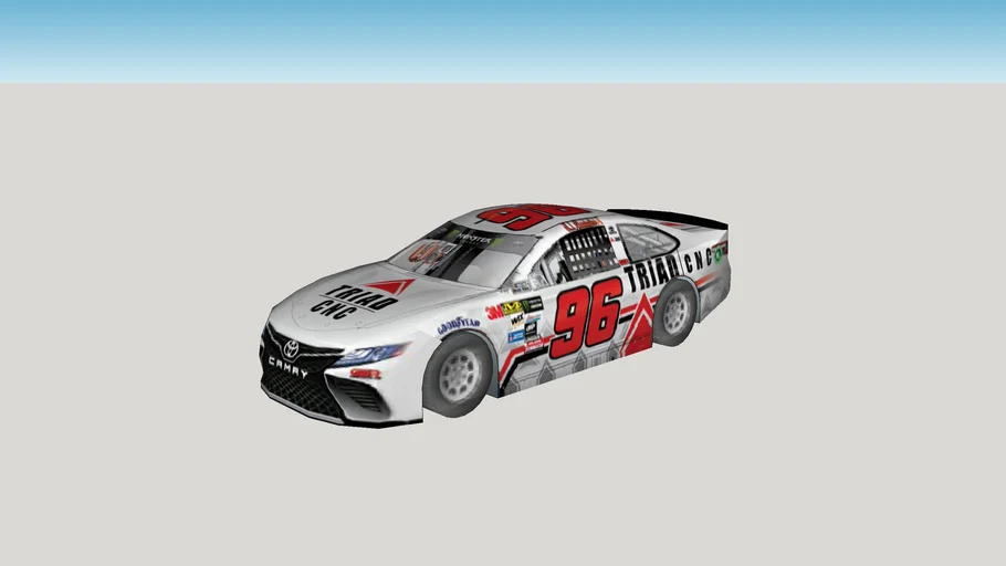 2017 Toyota Gaunt Brothers Racing TRIAC CNC #96 Camry NASCAR | 3D Warehouse