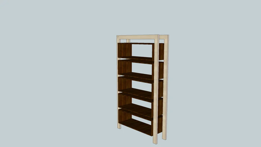 Free Standing Shelf Unit | 3D Warehouse