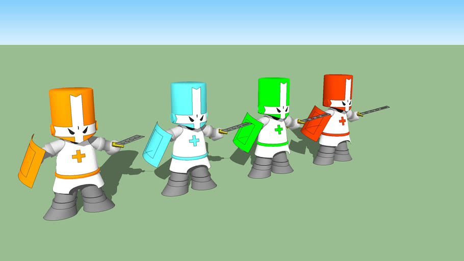 Castle Crasher Knight | 3D Warehouse