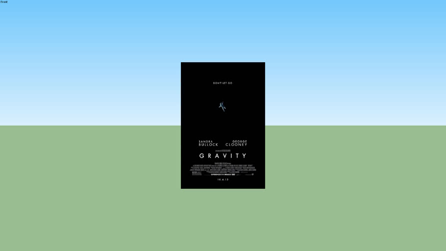 Gravity IMAX - Final One Sheet Movie Poster 27X40 Double Sided (unframed) | 3D Warehouse