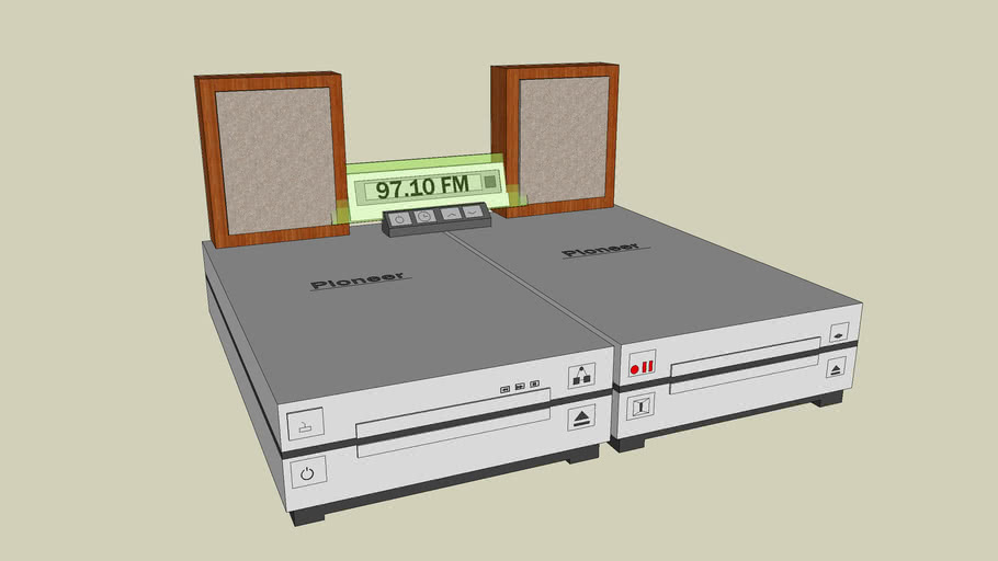 My Pioneer Mini Hi-Fi system | 3D Warehouse