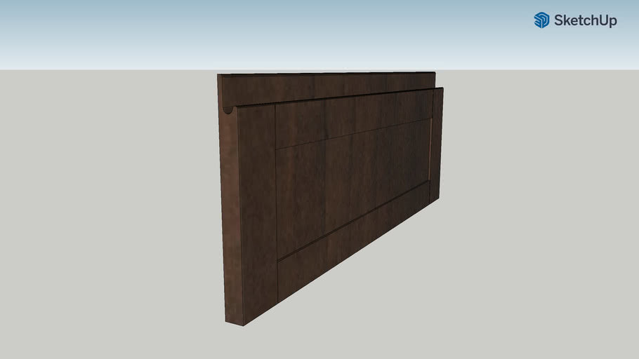 small finger pull drawer front | 3D Warehouse