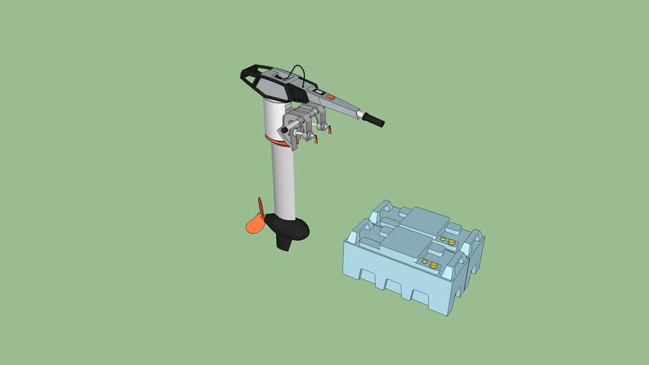 Electric Outboard Motor | 3D Warehouse