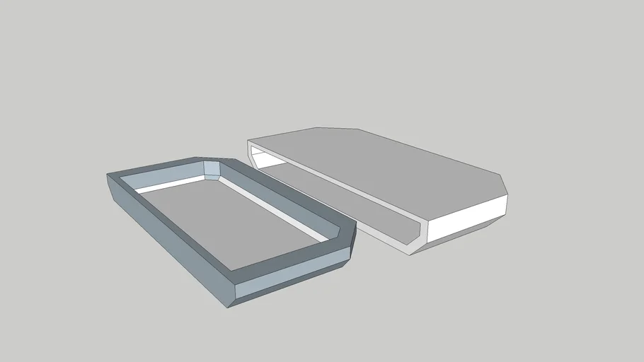 Shelf with hidden cabinet: Big version | 3D Warehouse