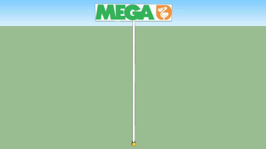 Letreo del Mega Comer | 3D Warehouse
