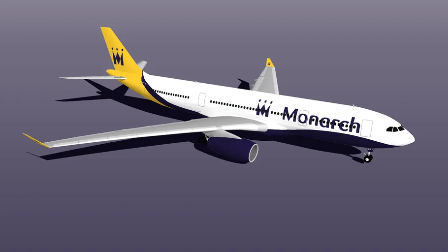 Monarch Airlines Airbus A330-200 Aircraft | 3D Warehouse